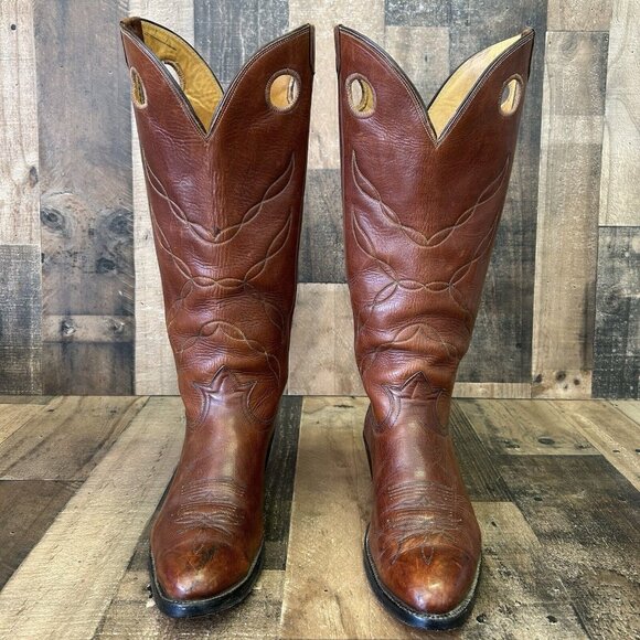 Tony Lama | Shoes | Tony Lama 642 Vintage Gold Label Buckaroo Tall ...